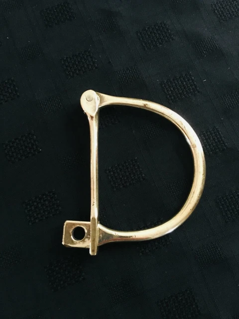 VINTAGE ORIGINAL WW1- WW2 British Kit Bag Brass "D" Lock £10.00 ...