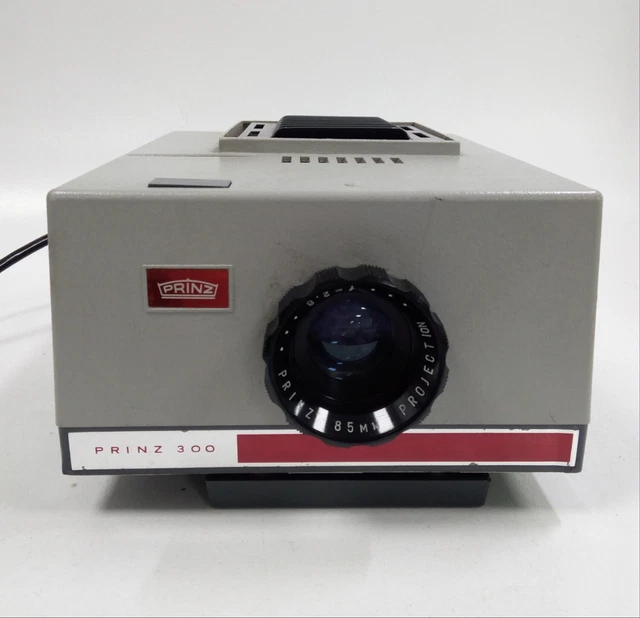 PRINZ 300 SLIDE Projector With 85mm Lens f2.8 With Original Box And ...