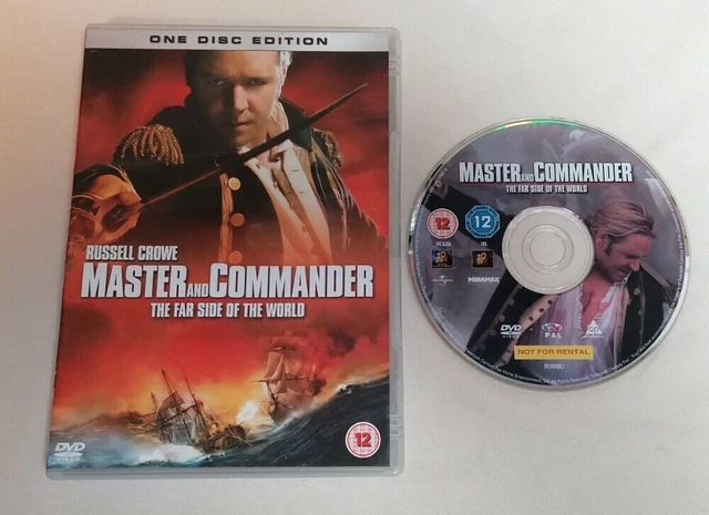 DVD - MASTER And Commander The Far Side Of The World Russell Crowe PAL ...