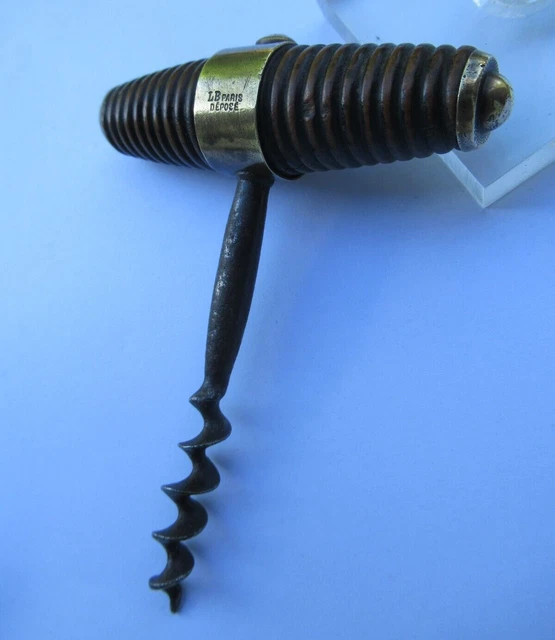 ANCIEN TIRE BOUCHON LEBOULLANGER XIX è 19Th ANTIQUE CORKSCREW CAVATAPPI ...