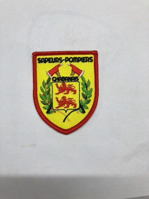 ÉCUSSON POMPIER SECURITE civile sdis Chabanais EUR 7,00 - PicClick FR