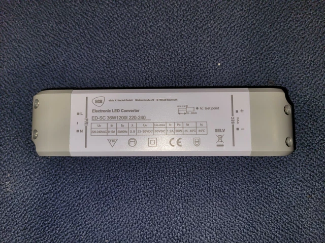 LED TRAFO ED-SC 36w1200i, LED Konstantstromnetzteil 1200mA EUR 19,90 - PicClick DE