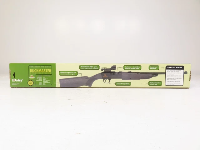 DAISY 145432-000 BUCKMASTER Single Pump Air Rifle BB/Pellet Gun LN $59. ...