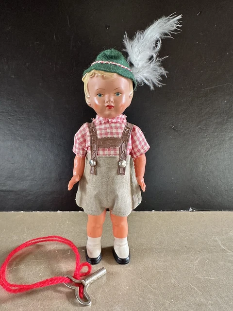 VINTAGE CLOCKWORK DOLL Spinning Doll WORKS Boy Dancing Wind Up German 6.25” 16cm £7.99 - PicClick UK