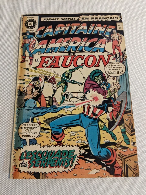 FRENCH COMIC FRANÇAIS Heritage Canada Capitaine America Et Le Faucon #23 $11.00 - PicClick CA