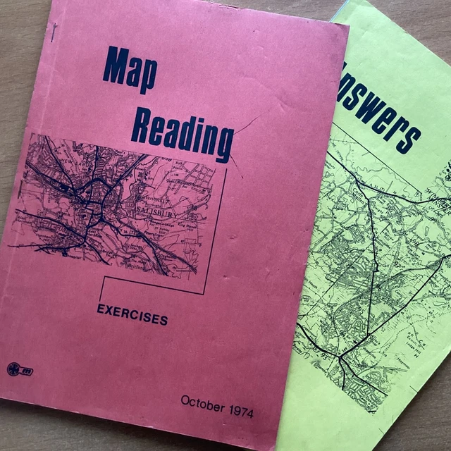 MAP READING EXERCISES and ANSWERS. British Army RCT Training Pamphlets ...