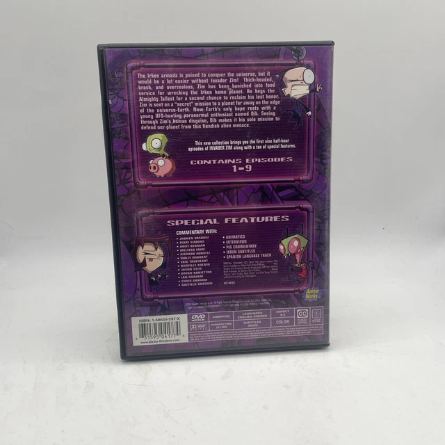 INVADER ZIM VOLUME 1 Doom Doom Doom Region 1 (2 Disc DVD) Animation ...