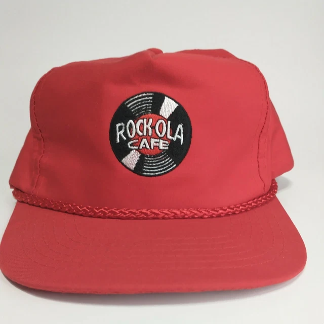 ROCK-OLA CAFE HAT Cap Red Adjustable $12.99 - PicClick
