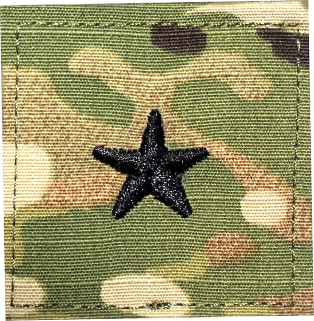 ARMY GENERAL MultiCam OCP Rank TAB 2" x 2" with Hook Back Fastener £8. ...