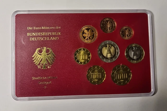 BRD EURO KURSMÜNZENSATZ KMS Kursmünzenserie 2003 Stuttgart F Polierte ...
