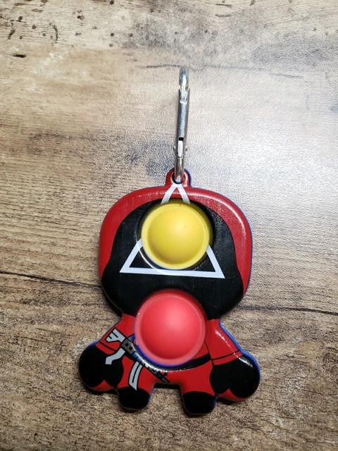 SQUID GAME POP Fidget Keychain Sensory Toy Autism ADHD Stress Push ...