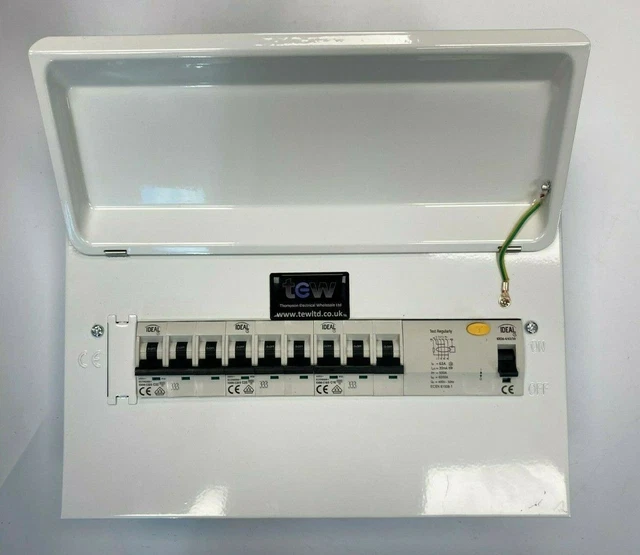 METAL 3 PHASE Consumer Unit Distribution Board MCB's & RCBO's £128.99 ...