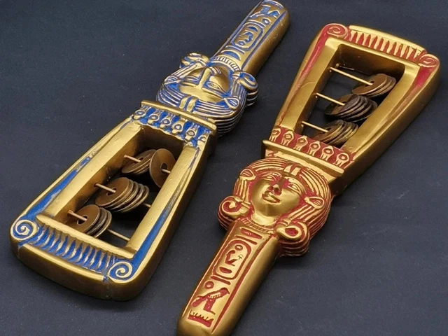 AUTHENTIC ANCIENT EGYPTIAN Artifact Rare 2 Hathor Sistrum Musical ...