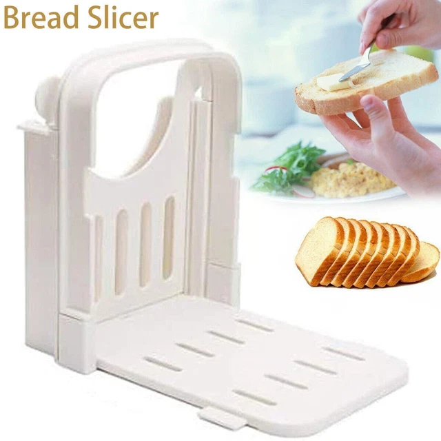 FOLDABLE BREAD SLICER Adjustable Thickness Toast Loaf Cutter for ...