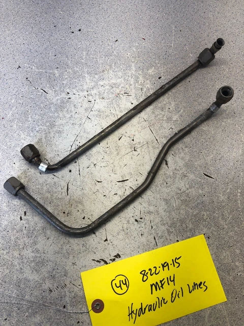 MASSEY FERGUSON MF14 Tractor Hydraulic Oil Lines Control Valve To ...