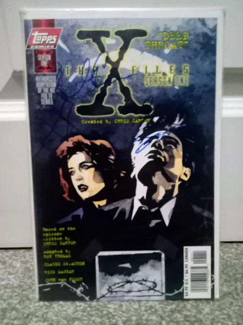 SIGNED CHRIS CARTER + Charlie Adlard X-Files Series 1 Digest. Topps ...