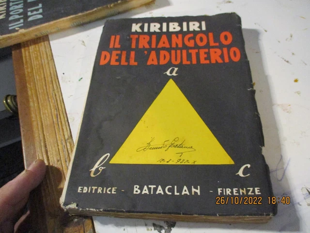 FUTURISMO LIBRO IL TRIANGOLO DELL'ADULTERIO di KIRIBIRI - ED. BATACLAN ...
