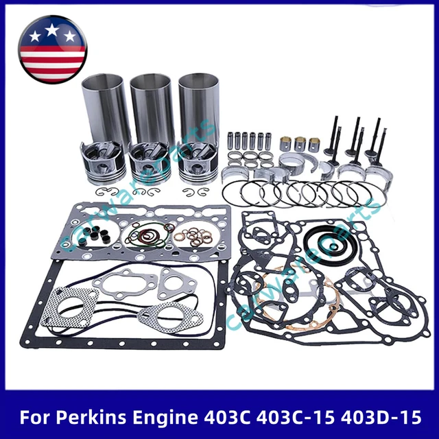 KIT DE RECONSTRUCTION de révision compatible pour Perkins Engine 403C 403C-15 403D-15 EUR 526,14 ...