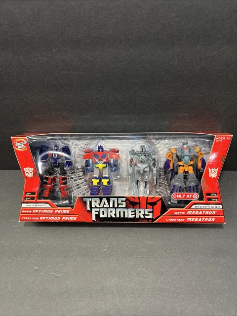 TRANSFORMERS MOVIE OPTIMUS Prime Megatron Target Exclusive Legends NIB ...