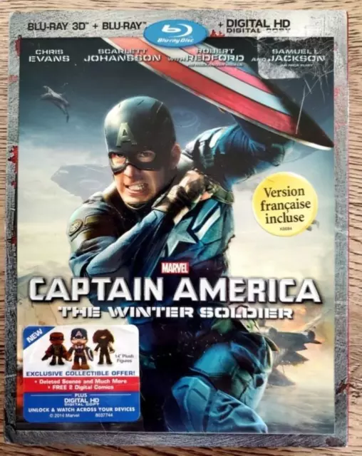 CAPTAIN AMERICA: THE Winter Soldier Blu-ray (2014) Scarlett Johansson £ ...