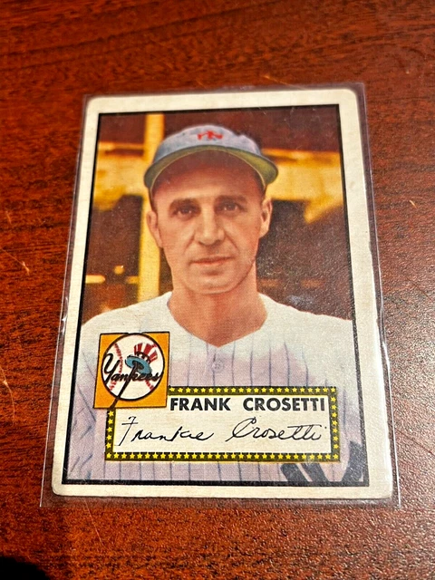 1952 TOPPS #384 Frank Crosetti bon état rare nombre élevé EUR 165,50 ...