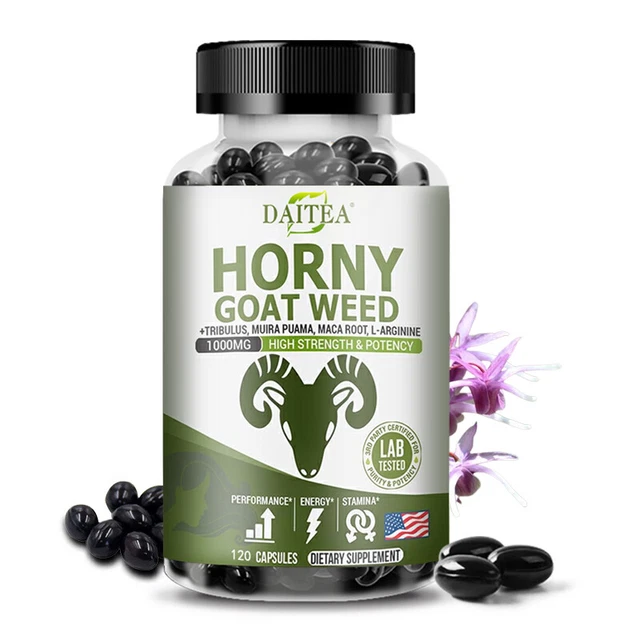 GOAT WEED 1000 Mg - Enhance Sexual Function and Libido 30 to120 ...