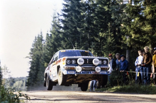 TIMO SALONEN SEPPO Harjanne, Datsun Violet GT WRC 1981 Motor Racing Old ...