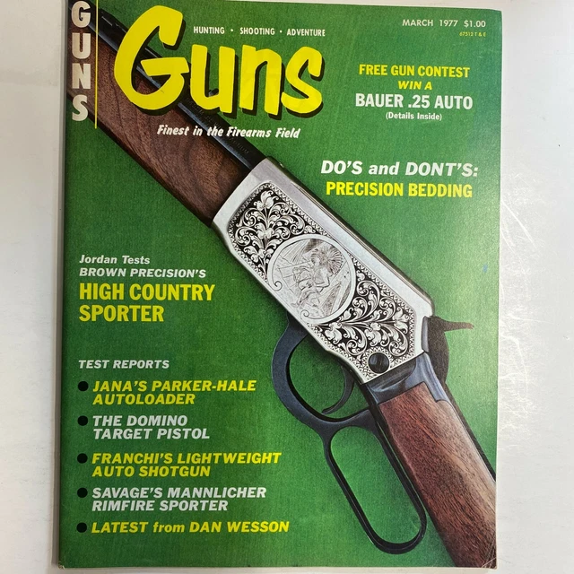 HIGH COUNTRY SPORTER Jana Parker Hale Guns Vintage Magazine March 1977 ...