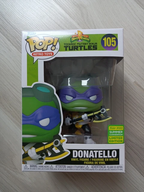 FUNKO POP TMNT Mighty Morphin Power Ranger Donatello 105 SDCC 2022 ...