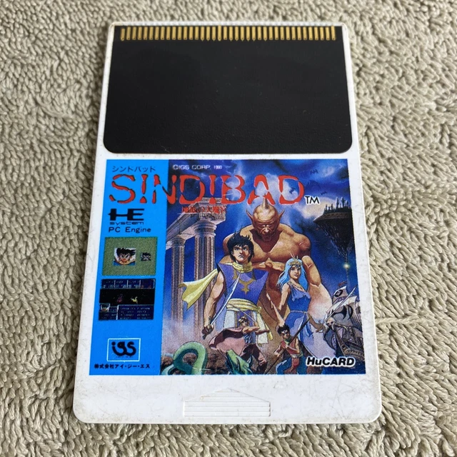 PC ENGINE HU SINDIBAD Card Only Sinbad Japanese RGN Locked Arabian ...