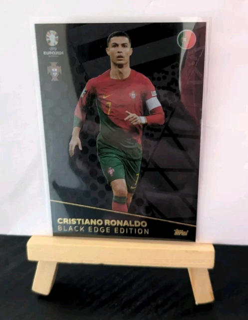 TOPPS MATCH ATTAX Euro 2024 Cristiano Ronaldo Portugal Black Edge Edition #BE 7 £5.99 - PicClick UK