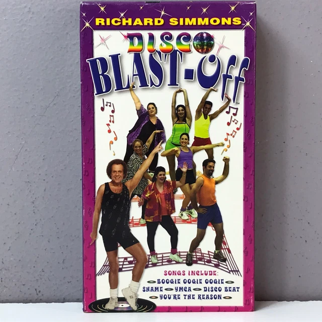 RICHARD SIMMONS DISCO Sweat Blast Off VHS Video Tape Aerobic Exercise ...
