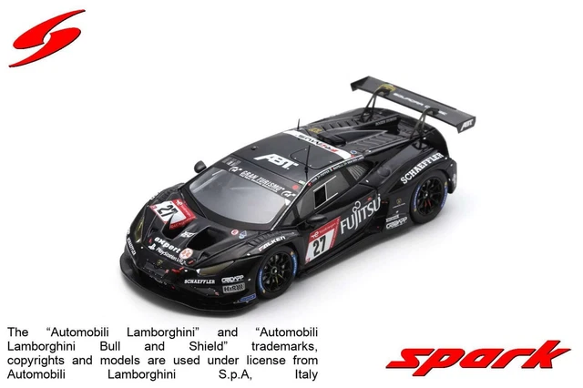 SPARK 1/43 LAMBORGHINI Huracán GT3 EVO2 #27 9th 24H Nürburgring 2023 ...