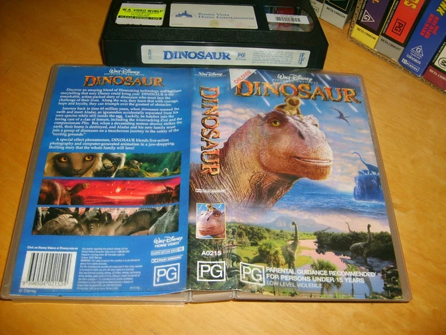DINOSAUR - WALT Disney - Animated Masterpiece (Note:- Rated PG) - VHS ...