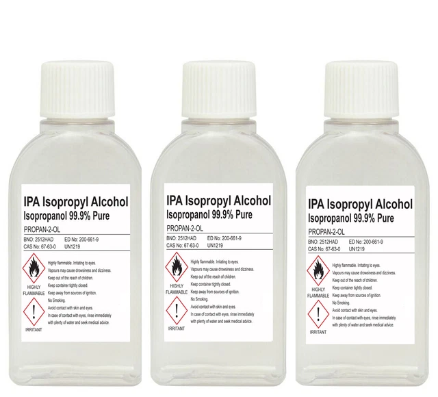ISOPROPYL ALCOHOL IPA Rubbing Isopropanol Liquid - 70%, 91% & 99.9% ...