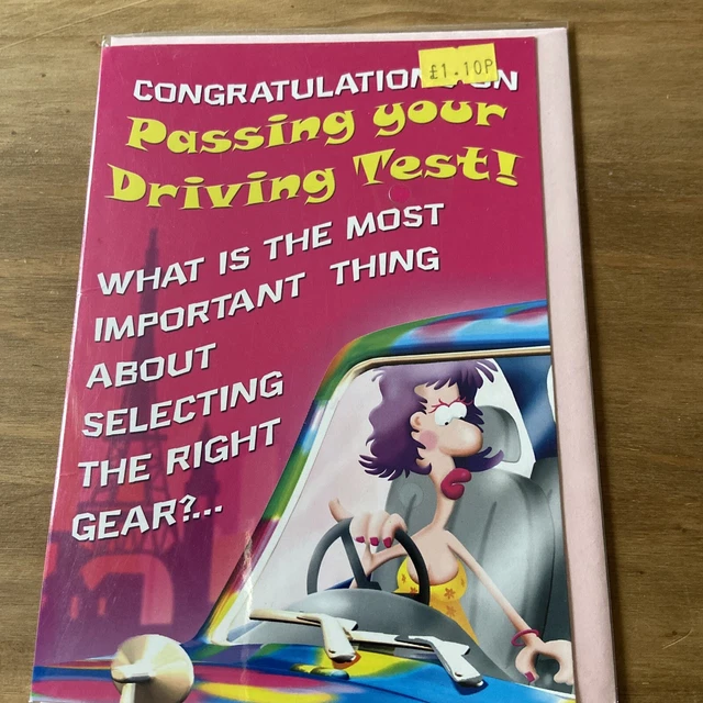 CONGRATULATIONS - YOU'VE Passed Driving Test Card Funny. New & Sealed £ ...