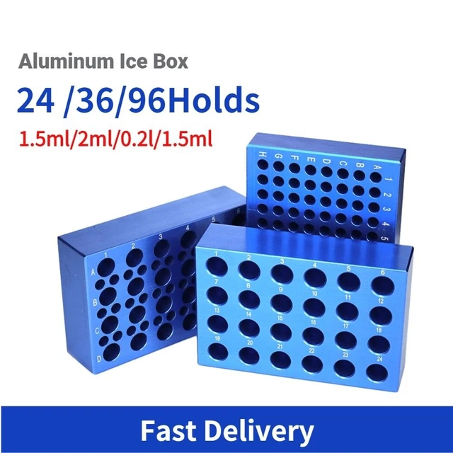 ALUMINUM ICE BOX Centrifuge Tube Block Thermostat Pcr Freezing Module 0 ...