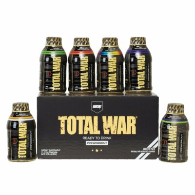 REDCON1 TOTAL WAR Ready-to-Drink RTD Pre Workout 12 oz - 12 Pack ...