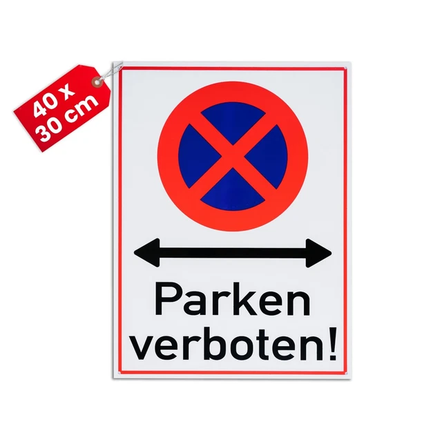 PARKEN VERBOTEN HINWEISSCHILD Parkverbot Schild Halteverbot ...