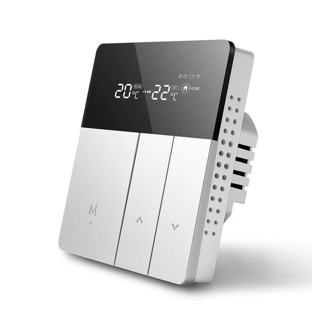 THERMOSTAT WIFI INTELLIGENT pour chauffage par le sol contrôlé par application EUR 22,39 ...