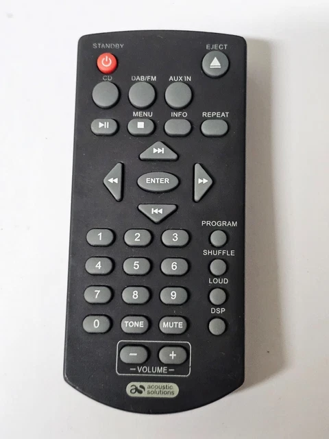 GENUINE ORIGINAL ACOUSTIC SOLUTIONS SP101 Hi-Fi Stereo REMOTE CONTROL £ ...