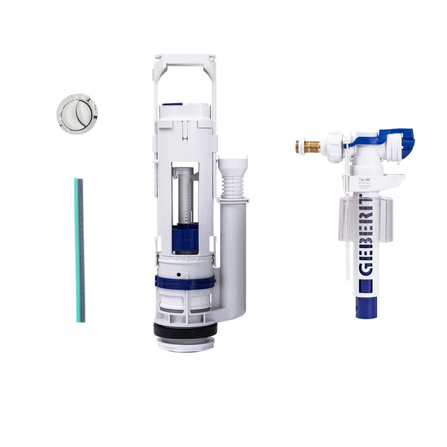 GEBERIT IMPULS 250 Toilet Cistern Dual Flush Valve & Impuls 380 Fill ...