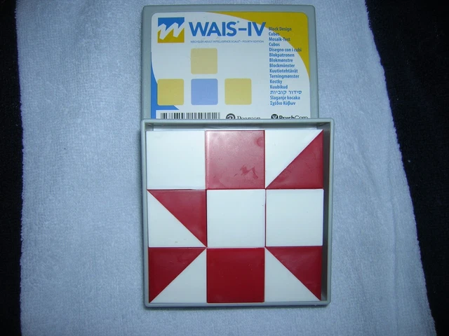 WECHSLER INTELLIGENCE SCALE Block Design Test For Wais/Wisc Iii/Iv/V ...