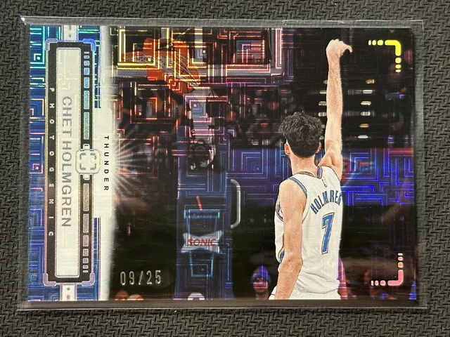 2023-24 PANINI PHOTOGENIC Chet Holmgren #63 OKC Thunder Maze Mojo /25 ...
