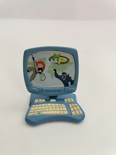 DISNEY MISSION KIM Possible Computer Keyboard Monitor 2" Doll Figure ...
