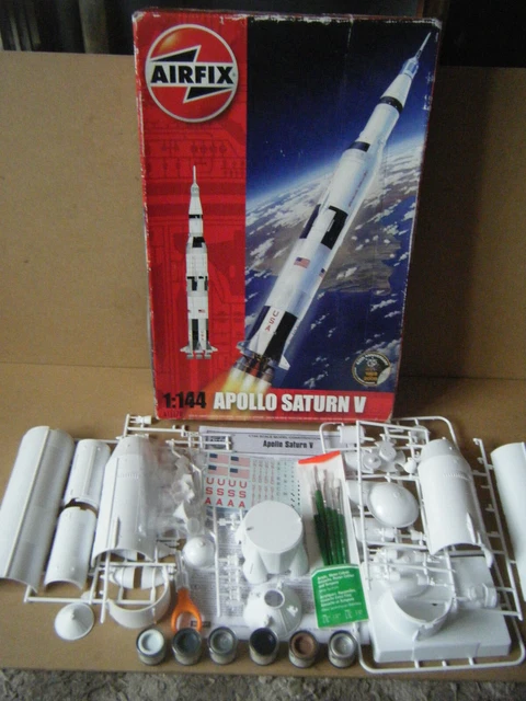 AIRFIX &APOLLO SATURN V" plastic model kit A11170. Scale 1:144. SEE ...