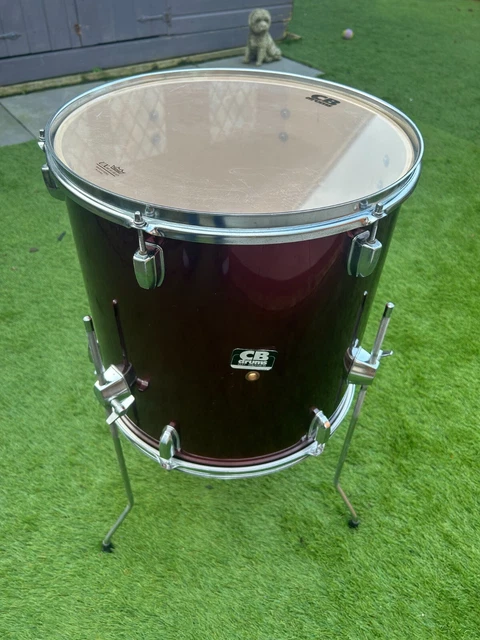 CB DRUMS 16''X 16'' Floor tom with legs-6-Lugs- Wine Red finish EUR 64 ...