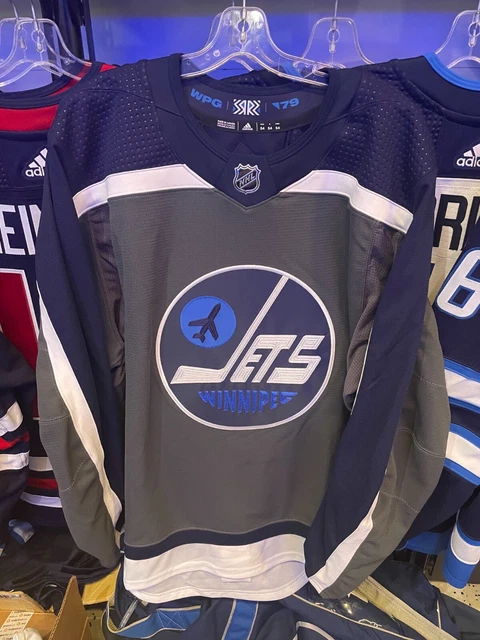 WINNIPEG JETS NHL 20-21 Team Issued Reverse Retro 1.0 Mic Game Jersey ...