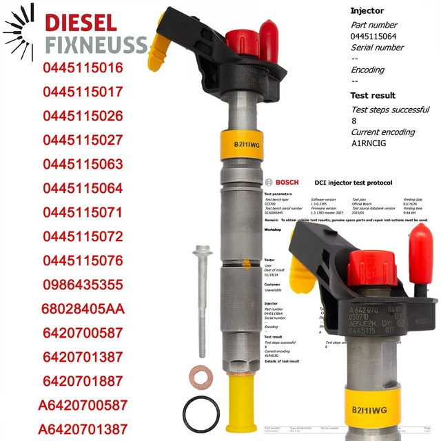 FUEL INJECTOR NOZZLE Mercedes A6420701387 0445115064 0445115027 ...