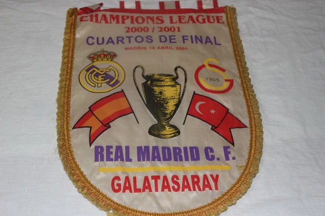 BANDERIN GRANDE DEL 2000-01 Match Champions League Real Madrid Y ...